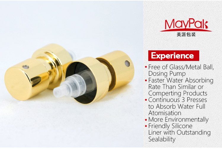 Customized Shiny Gold Aluminum Crimp Pump factory-Maypak