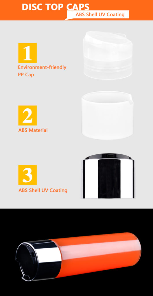 Best quality ABS shell uv coating plastic cap-Maypak